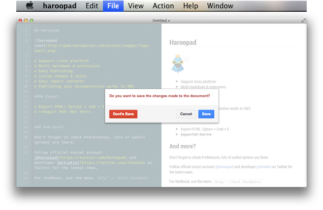Haroopad - The Next Document processor based on Markdown